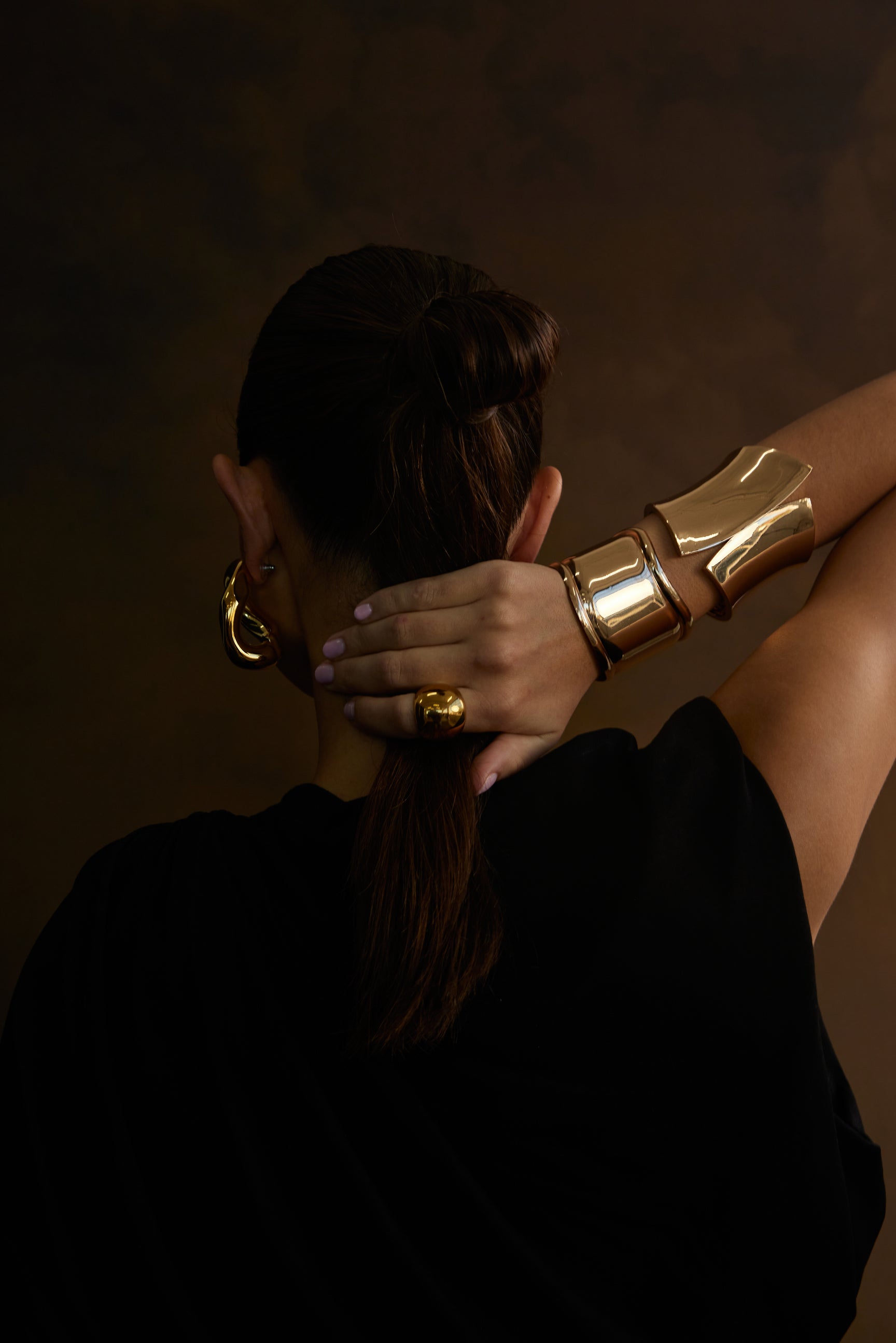 Wave Cuff I Gold – NOAH The Label