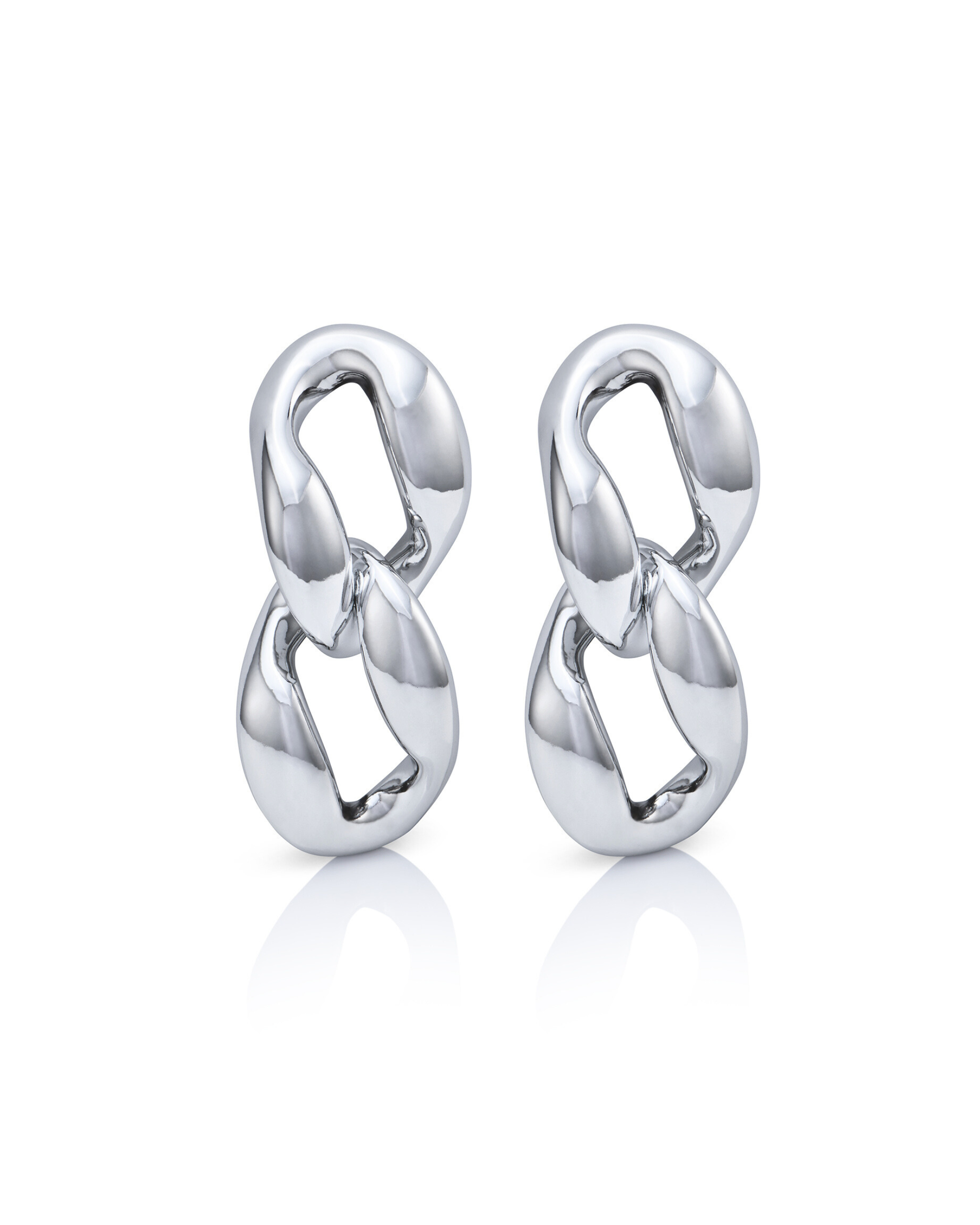 Double Link Earrings I Silver – NOAH The Label